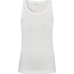 Marc O'Polo Tanktop MARC O'POLO DENIM, Damen, Gr. M, weiß (sanftes weiß), Rippware, Obermaterial: 94% Baumwolle, 6% Elasthan, unifarben, sehr figurbetont hüftlang, Rundhals, Tops, im schlichten Basic Look