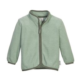 Fleecejacke "FIOW 49 MNS FLC JCKT", Kinder, Gr. 110/116, olivgrün, Oberstoff: 100% Polyester, FIRST INSTINCT BY Killtec, Jacken, Gestreifte Fleecejacke mit Kinnschutz und reflektierenden Elementen