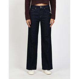 Weite Jeans Gang "Gang Jeans Wide Fit 94CARLOTTA LONG", Damen, Gr. 30, blau, 93% Baumwolle, 5% Elastomultiester, 2% Elasthan, Jeans