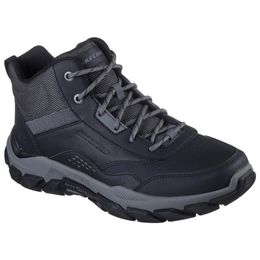 Skechers Herren Trekkingschuh "SANTORO-HOPKINS", Gr. 47,5schwarz, Leder, Mesh, Synthetik, Schuhe, Freizeitschuh, Schnürboots mit Air-Cooled Memory