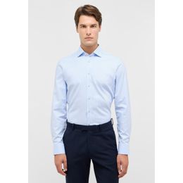 Langarmhemd Eterna "SLIM FIT", Herren, Gr. 38, Normalgrößen, hellblau, 100% Baumwolle, schmal, Manschette, Hemden, NON IRON (bügelfrei)