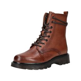 Tamaris Damen Schn&uuml;rstiefelette "Tamaris Stiefelette Leder/Synthetik", Gr. 36cognac, Leder, Synthetik, Schuhe