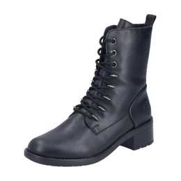 Rieker Damen Stiefelette "Rieker Stiefelette Lederimitat", Gr. 39schwarz, Lederimitat, Schuhe