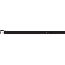 Ledergürtel Calvin Klein "CASUAL PIN BUCKLE 35MM", Damen, Gr. 100, schwarz, matte gunmetal, Rindsleder, unifarben, Gürtel, Größenverstellbar