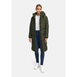Winterjacke Marikoo "Chumanii", Damen, Gr. 4XL, schwarzolive, Obermaterial: 100% Polyester; Futter: 100% Polyester; Wattierung: 100% Polyester; Ärmelfutter: 100% Polyester, Jacken, Belüftungsschlitz mit Druckknopfverschluss