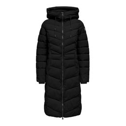 Steppmantel Only "ONLJULIET LIFE QUILT COAT OTW", Damen, Gr. M, schwarz, Web, Obermaterial: 100% Polyester, unifarben, Modisch, Mäntel