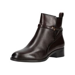 Stiefelette Tamaris "Tamaris Stiefelette Leder", Damen, Gr. 36, rotbraun, Leder, Schuhe Stiefelette