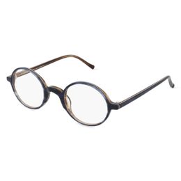 Fielmann LN 048 CL Brille Unisex | Fassung: Vollrand, Rund, Blau Havanna