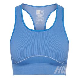 Hummel Sport-BH 'Christel' Damen Gr&ouml;&szlig;e S rauchblau / hellgrau