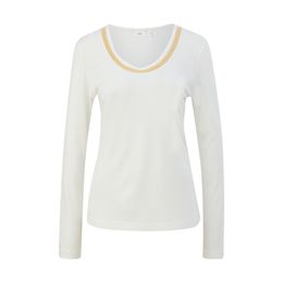 s.Oliver BLACK LABEL Shirt Damen Größe XL ecru / gold