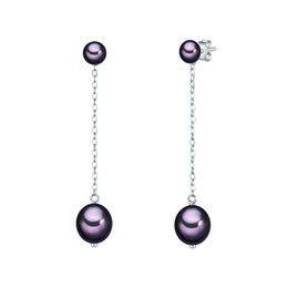 Valero Pearls Ohrringe Damen Gr&ouml;&szlig;e One Size violettblau / silber