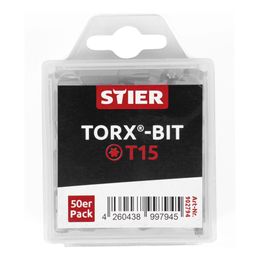 STIER TORX®-Bit-Großpackung T15 (902794)