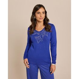 Alfredo Pauly Pullover mit Strassdeko