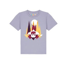 watabout.kids T-Shirt 'Von B&auml;ren und Bergen' Jungen Gr&ouml;&szlig;e 98/104 flieder / mischfarben