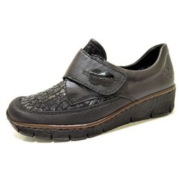 Rieker Halbschuhe Damen Größe 38 schwarz / silber