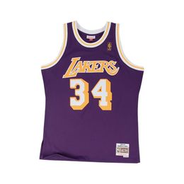 Mitchell & Ness Mitchell & Ness Trikot 'Los Angeles Lakers Shaquille O'Neal 1996/97' Herren Größe XL lila / hellorange / naturweiß