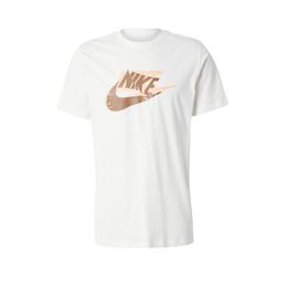 Nike Sportswear T-Shirt 'FUTURA' Herren Gr&ouml;&szlig;e XS braun / pfirsich / offwhite