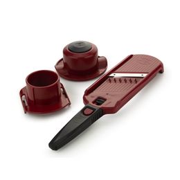 B&ouml;rner B&ouml;rner Multi Dicer, Mini Gem&uuml;sereibe, 2in1 Multifunktions Hobel, Spezial Julienne und W&uuml;rfel, Gr&uuml;n / Grau