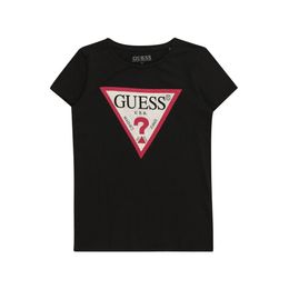 Guess T-Shirt M&auml;dchen Gr&ouml;&szlig;e 116 feuerrot / schwarz / offwhite
