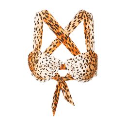River Island Bikinitop Damen Gr&ouml;&szlig;e 80 beige / braun / ocker / mokka / hellbraun