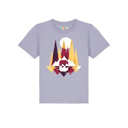 watabout.kids T-Shirt 'Von B&auml;ren und Bergen' Jungen Gr&ouml;&szlig;e 98/104 flieder / mischfarben