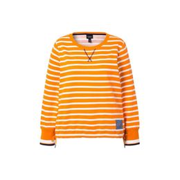 Ulla Popken Sweatshirt Damen Gr&ouml;&szlig;e XXL/XXXL orange / wei&szlig;
