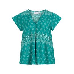 Vila Bluse 'ATNIA' Damen Gr&ouml;&szlig;e S jade / wei&szlig;