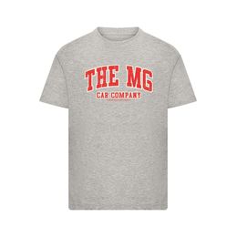 F4NT4STIC T-Shirt 'British Motor Heritage The MG Car Company' Jungen Gr&ouml;&szlig;e 122/128 graumeliert / rot