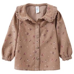 Topomini Baby Cord-Bluse mit Blumen allover