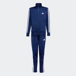 adidas Sportswear Trainingsanzug Jungen Gr&ouml;&szlig;e 164 navy / wei&szlig;