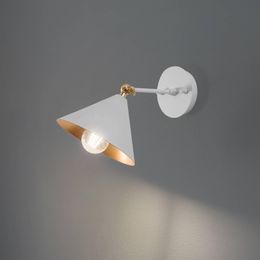 Opviq Wandleuchte Berceste 185-A wei&szlig;/gold