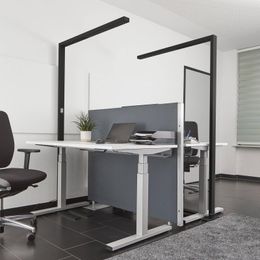 ARCCHIO LED-Büro-Stehlampe Jolinda, schwarz, 4000K, Sensor
