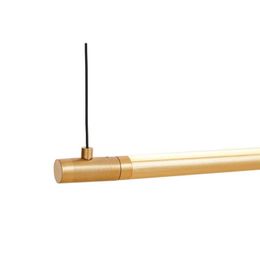 LOOM Design LED-Pendelleuchte Straw 200, gold, Aluminium