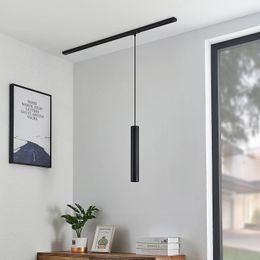 LINDBY Pendellampe Linaro, 40 cm, schwarz, 1-Phasen, GU10