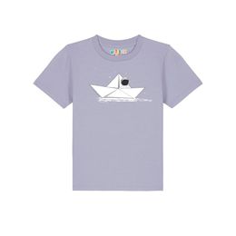 Watabout.kids Shirt 'Astronaut In Paper Boat' girl Purple size 98/104