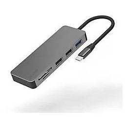 XLayer USB-Hub 219045 6-in-1 Grau