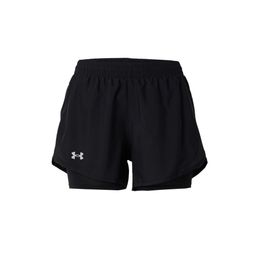 Under Armour Sporthose 'Fly-By' Damen Gr&ouml;&szlig;e XXXL schwarz / wei&szlig;