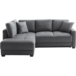 Ecksofa MR. COUCH, B:235cm H:91cm T:186cmnovaclean senseo 1 anthrazit, 95% Polyester / 5% Nylon, Wohnzimmer, Sofas, "Pierre, L-Form mit