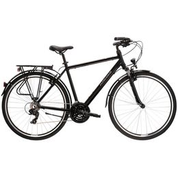 Trekkingrad KROSS "KROSS Trekkingrad Trans 1.0 28" schwarz" Gr. 43, schwarz, schwarz, Fahrräder, 43cm, 28 Zoll (71,12cm) hinten: 28 Zoll (71,12cm)