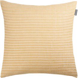 Dekokissen Musterring "Bricks" Gr. 1, gelb (hellgelb, sonnengelb, gelb, gestreift), B:45cm L:45cm, Baumwolle, Polyester, Dekokissen_Sitzkissen_Kissenhüllen