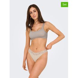 Only 3er-Set: Strings in Beige - 30% | Größe M | Damen-unterteile