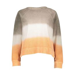 Juvia Sweatshirt in Taupe/ Creme/ Orange - 78% | Gr&ouml;&szlig;e L | Damen-sweatshirts-jacken