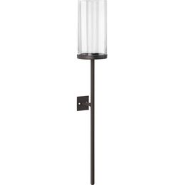 HEINE HOME Wandwindlicht in Schwarz - (B)10,5 x (H)64 x (T)11,5 cm - 80% | Kerzen-vasen