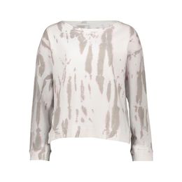 Juvia Sweatshirt in Wei&szlig;/ Taupe - 79% | Gr&ouml;&szlig;e XS | Damen-sweatshirts-jacken