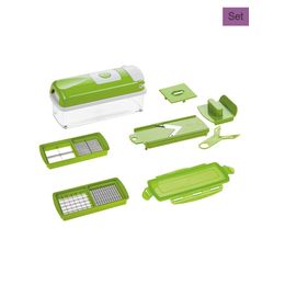 Genius 7tlg. Set: Zerkleinerer "Nicer Dicer smart" in Grün - 44% | Kuechenhelfer