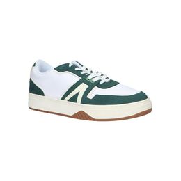 Lacoste Leder-Sneakers in Weiß/ Grün - 61% | Größe 42 | Herrensneakers