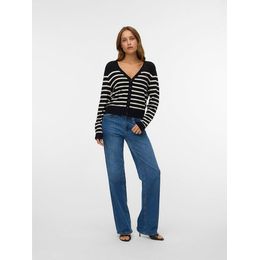 Only Cardigan in Schwarz/ Creme - 25% | Größe XL | Damen-pullover-cardigans