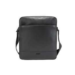 JOOP! Schultertasche JOOP "manciano remus shoulderbag xsvz", Herren, Gr. B/H/T: 22cm x 25cm x 5cm, schwarz, Rindsleder, Taschen