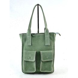 Marlon Leder-Schultertasche "Floriana" in Mint - (B)24 x (H)30 x (T)8 cm - 75% | Damen-taschen