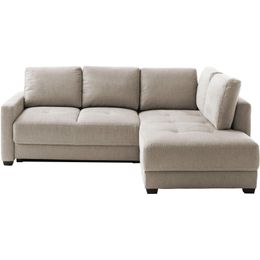 Ecksofa MR. COUCH, B:235cm H:91cm T:186cmnovaclean senseo 6 taupe, 95% Polyester / 5% Nylon, Wohnzimmer, Sofas, "Pierre, L-Form mit